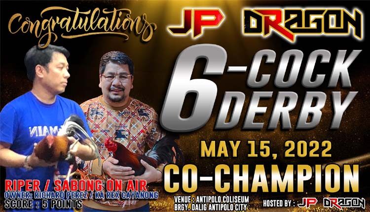 SIPAG AT TIYAGA, PUHUNAN NG ‘RIPER-SABONG ON AIR TANDEM’ SA TAGUMPAY SA ...