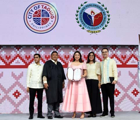 Taguig Mayor Lani Cayetano nanumpa sa tungkulin sa Taguig City | Police ...