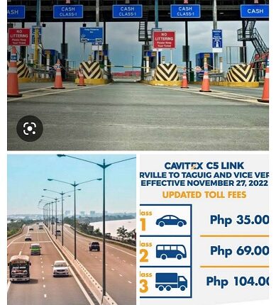 PROVISIONAL TOLL RATE, ILALAPAT SA CAVITEX C5 LINK | Police Files! Tonite
