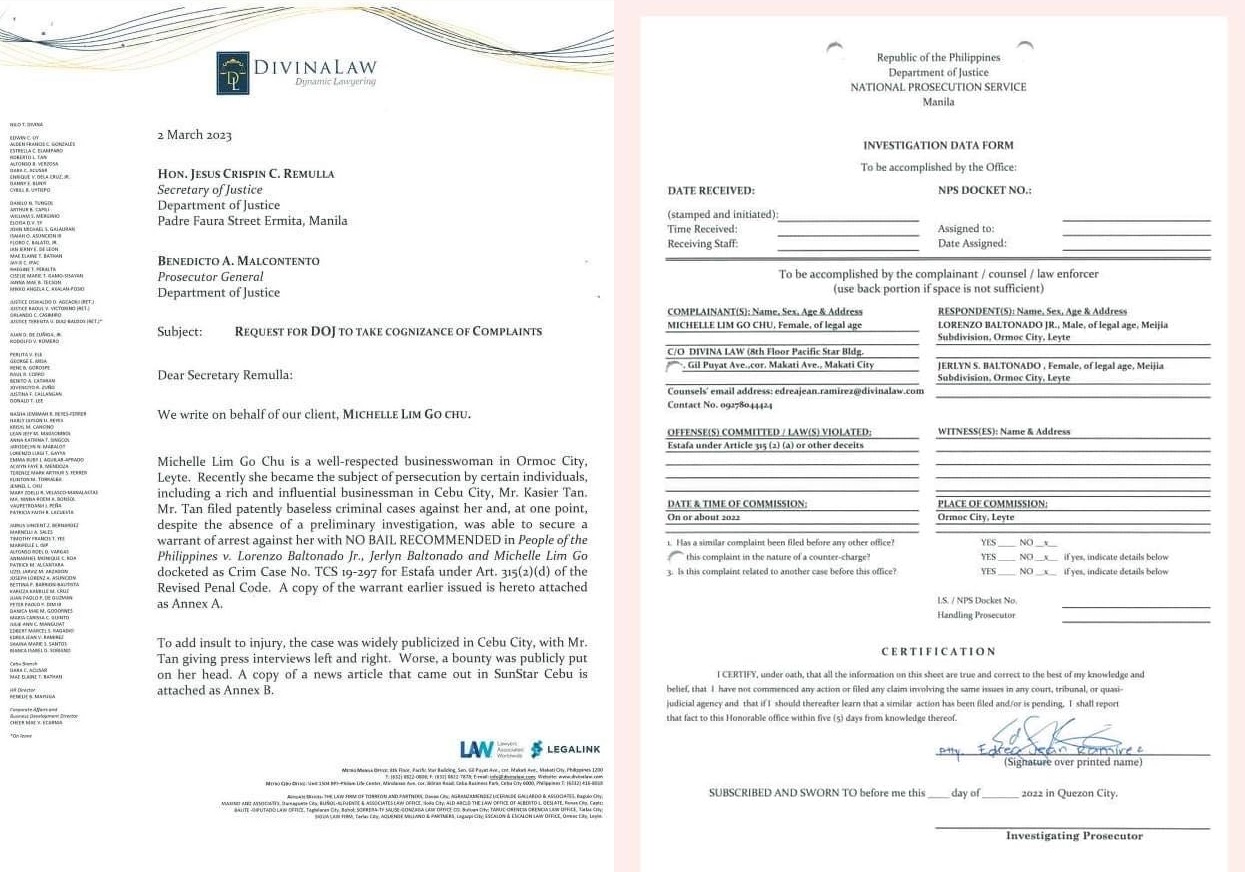 Mag-asawa sa Ormoc inireklamo ng large scale Estafa sa DOJ | Police ...
