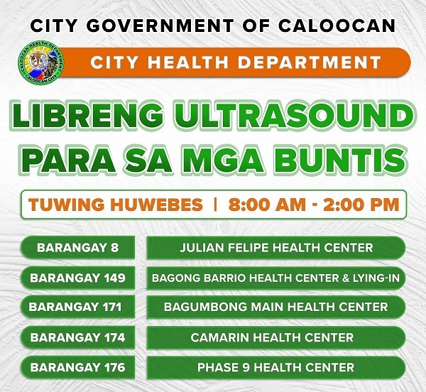 Libreng weekly pelvic ultrasound, alok ng Caloocan LGU | Police Files ... Libreng weekly pelvic ultrasound, alok ng Caloocan LGU | Police Files ...