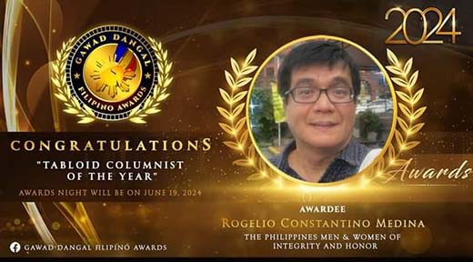 Maraming salamat sa 2nd Gawad Dangal Filipino Awards at sa Asia's ...