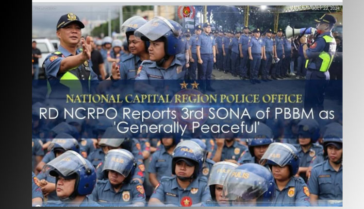 3RD SONA NI PBBM, ‘GENERALLY PEACEFUL’ SA METRO MANILA | Police Files! Tonite