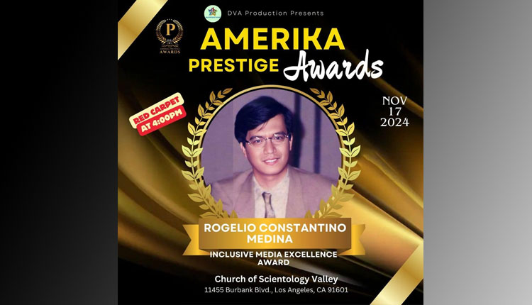 Salamat sa Amerika Prestige Awards na gaganapin sa North Hollywood ...