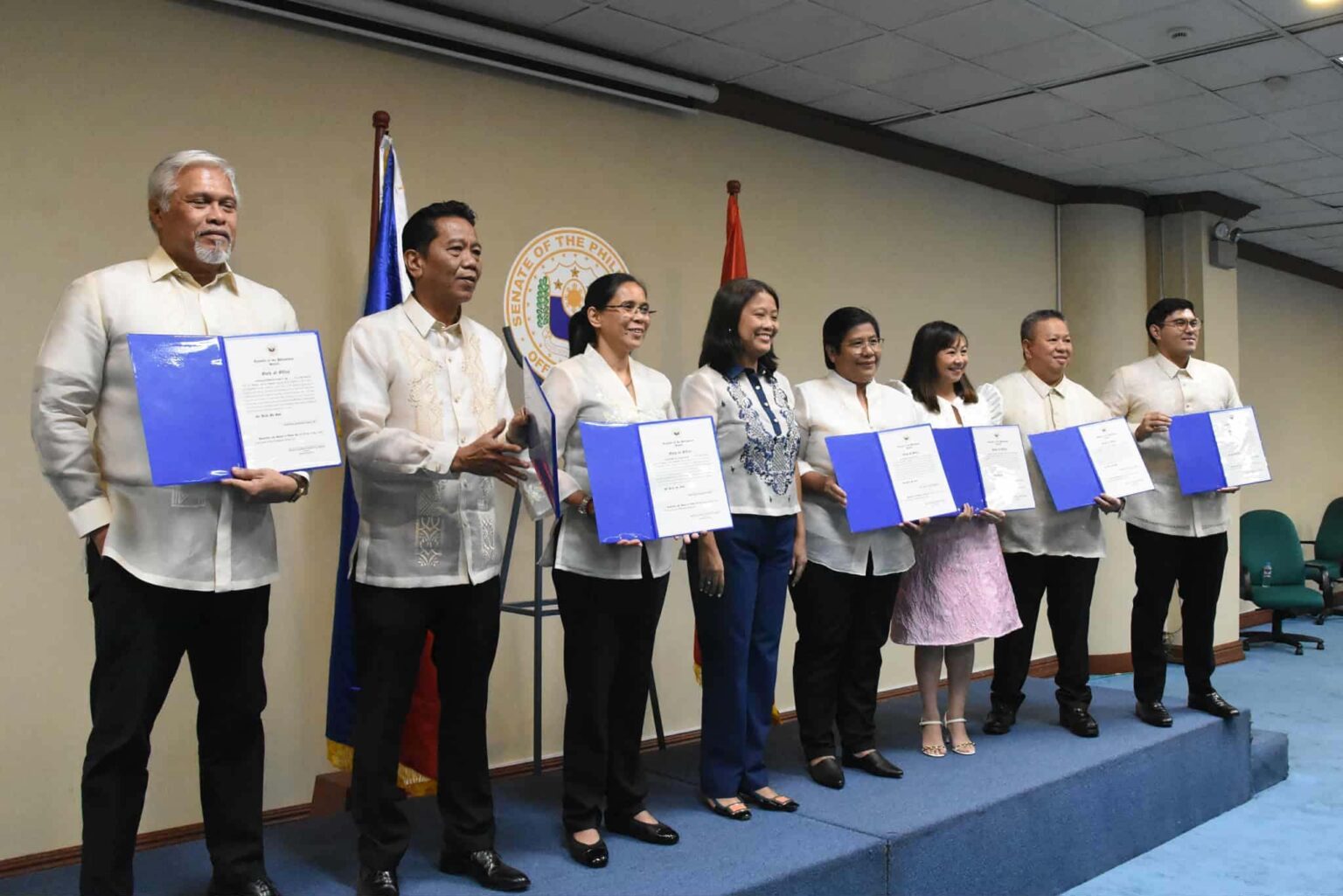 Makati City Mayor-elect Nancy Binay led the oath-taking ceremony of the ...