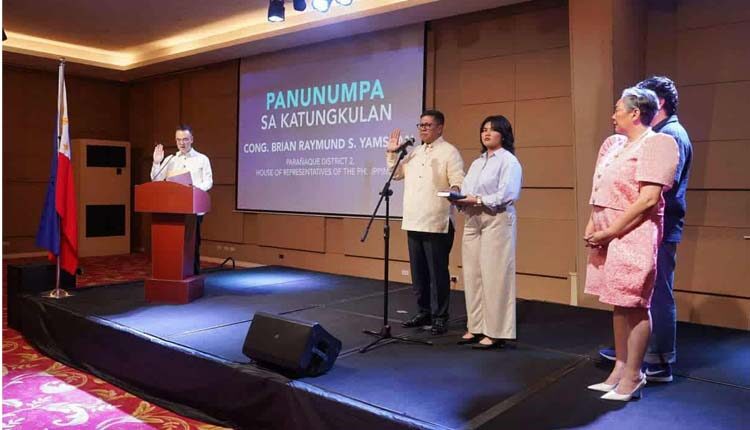 Cong. Yamsuan nanumpa bilang kinatawan sa Kongreso ng Distrito Dos ng ...