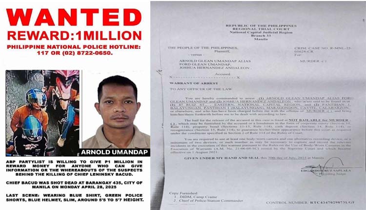 P1-M pabuya ipagkakaloob para sa pagdakip sa pumaslang sa ABP Party-list nominee | Police Files ...