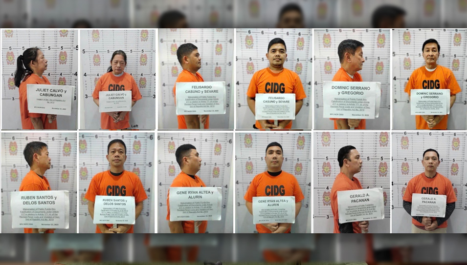 Mugshots ng 7 dawit sa flood control scam isinapubliko ng Malakanyang ...
